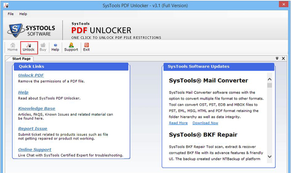 دانلود نرم افزار SysTools PDF Unlocker V4.0.0.0 - دانلود فارسی