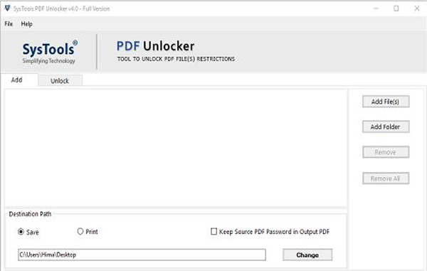 دانلود نرم افزار SysTools PDF Unlocker V4.0.0.0 - دانلود فارسی