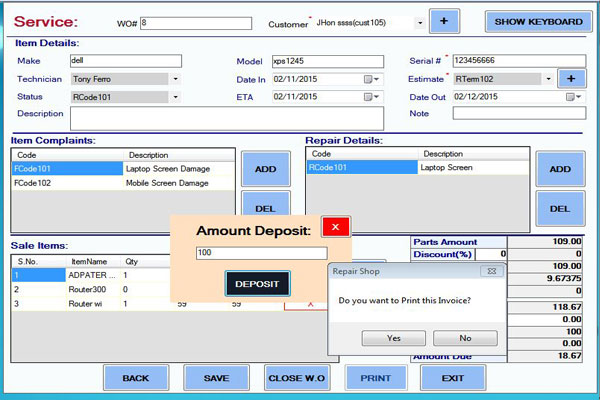 دانلود نرم افزار Computer Repair Shop Software V2.20.22172.1 نسخه ...