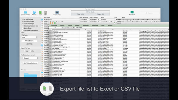 دانلود نرم افزار File List Export V2.3.0 - Mac - دانلود فارسی
