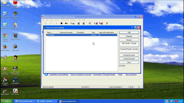 دانلود Remote Administrator Control Client V5.0.8.0 ویندوز - دانلود فارسی