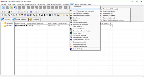 دانلود Remote Administrator Control Client V5.0.8.0 ویندوز - دانلود فارسی