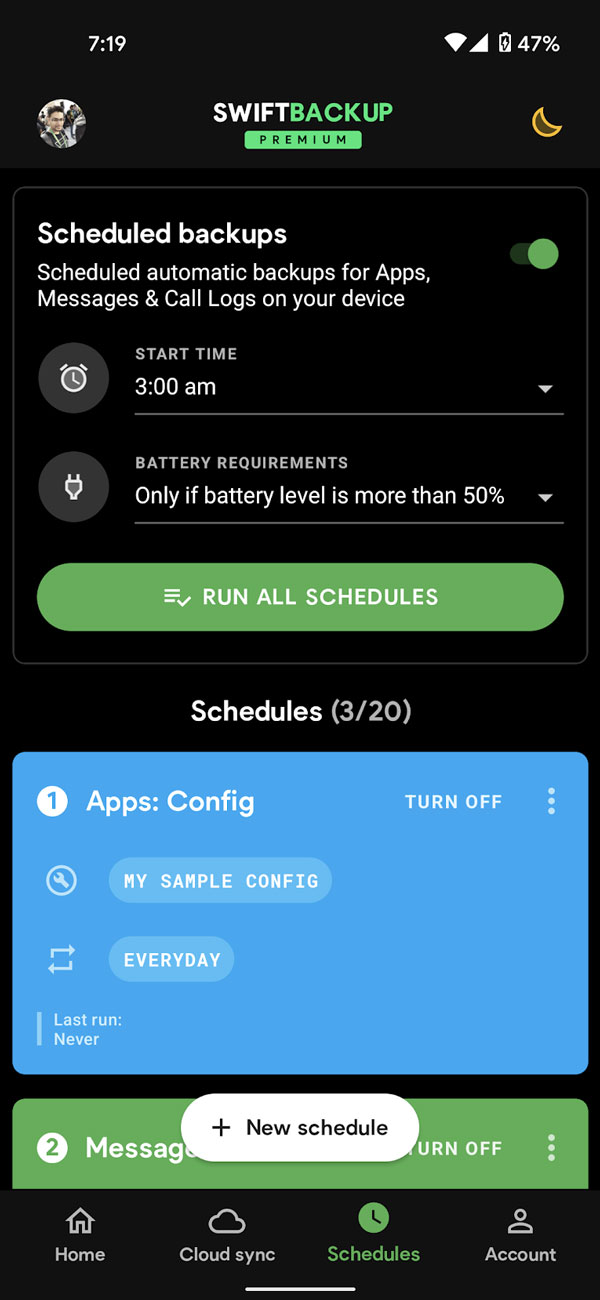 دانلود برنامه بکاپ گیری Swift Backup V4.1.0 برای اندروید - دانلود فارسی